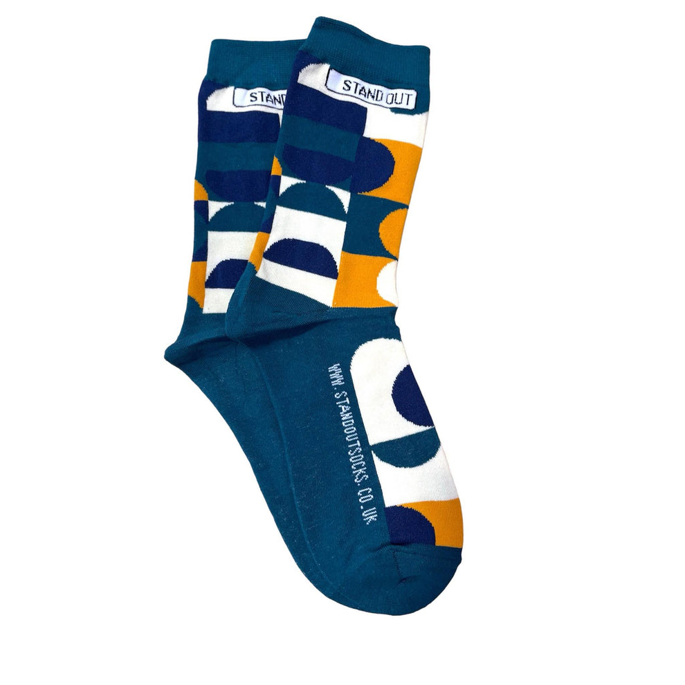 Geo Moon Socks | High Quality Geometric Pattern – Stand Out Socks UK